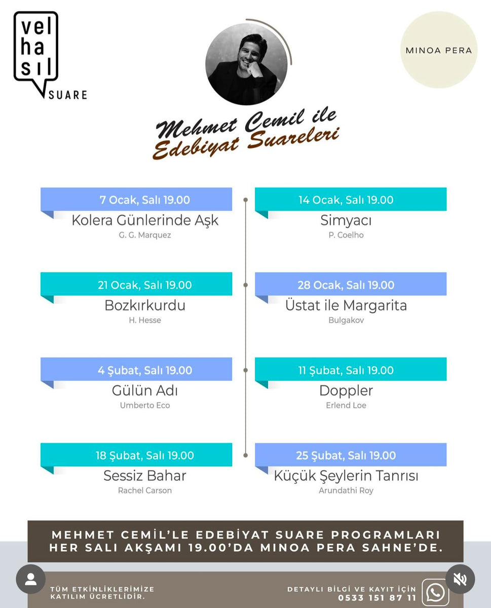 Mehmet Cemil ile Edebiyat Suareleri – Minoa Books